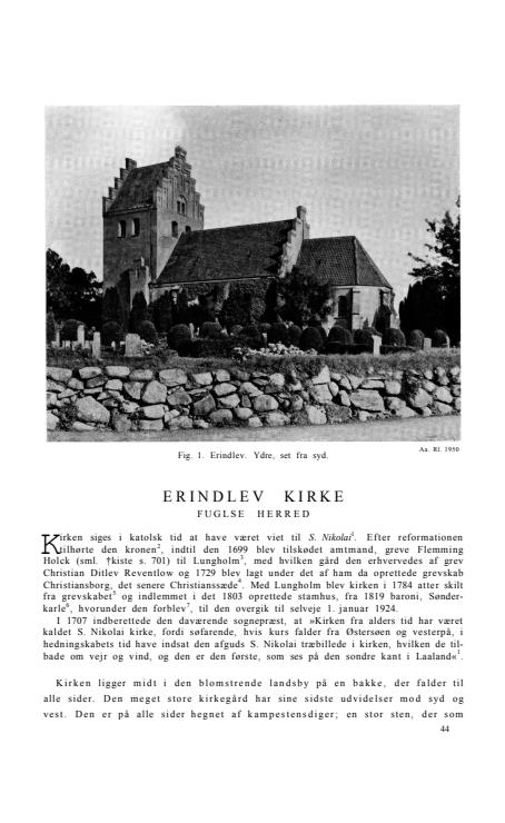 Errindlev Kirke - Danmarks Kirker