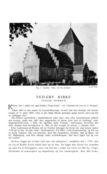 Vejleby Kirke - Danmarks Kirker