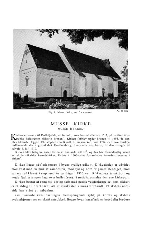 Musse Kirke - Danmarks Kirker