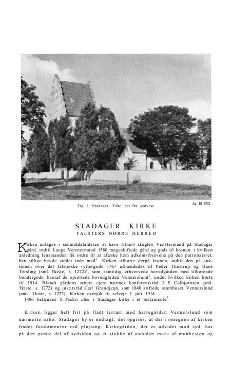 Stadager Kirke - Danmarks Kirker