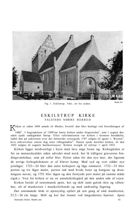 Eskilstrup Kirke - Danmarks Kirker