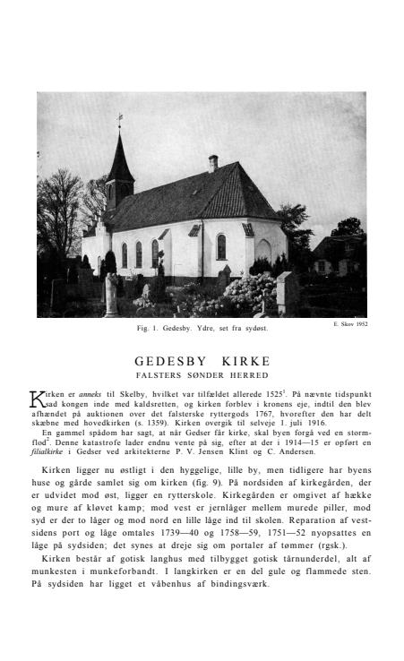 Gedesby Kirke - Danmarks Kirker