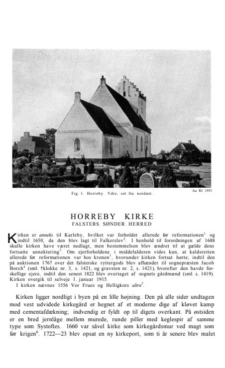 Horreby Kirke - Danmarks Kirker