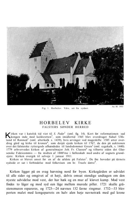 Horbelev Kirke - Danmarks Kirker
