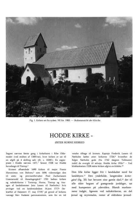 Hodde Kirke - Danmarks Kirker