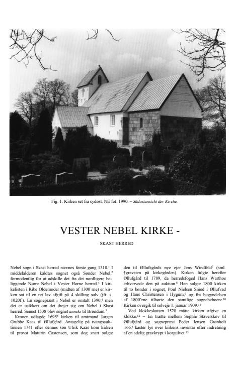 Vester Nebel Kirke - Danmarks Kirker