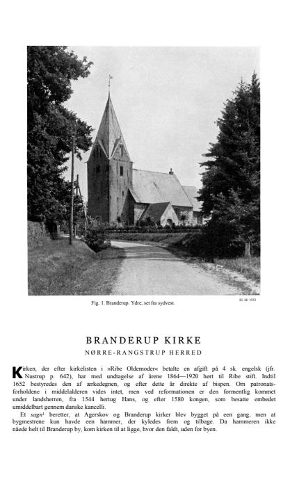 Branderup Kirke - Danmarks Kirker